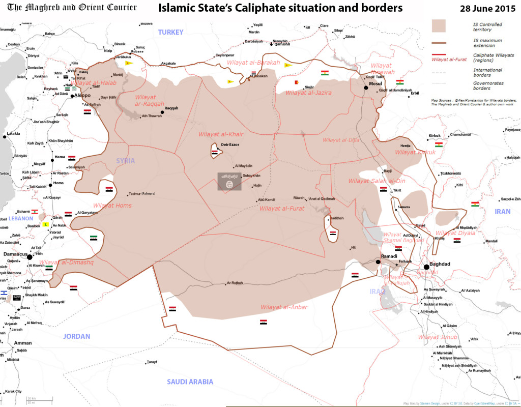 ARAB WORLD MAPS (Islamic State) – The Caliphate keeps on growing (En-Fr ...