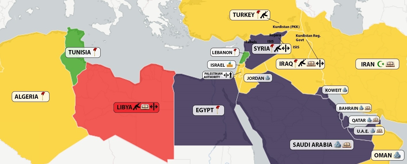 ARAB WORLD MAPS – Democracy in Maghreb and Middle-East - The Maghreb ...