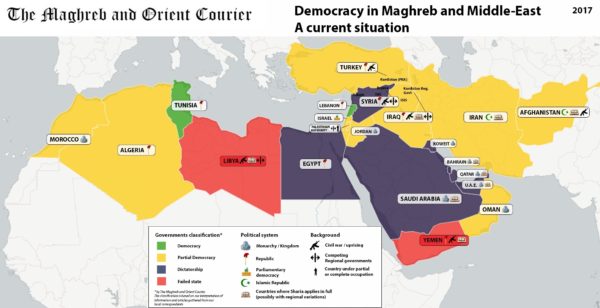ARAB WORLD MAPS – Democracy in Maghreb and Middle-East - The Maghreb ...